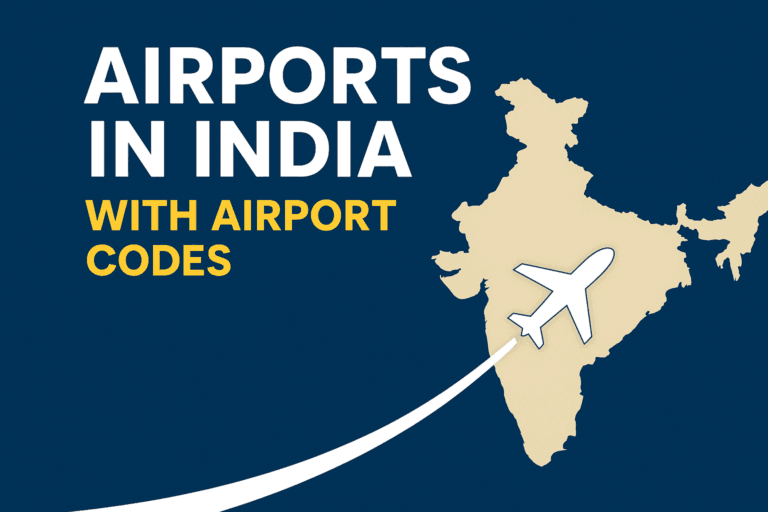 Airports in India with Airport Codes (2025) | Complete List